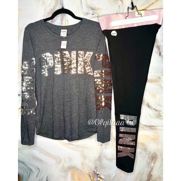 PINK Victoria's Secret | Tops | Pink Bling Set | Poshmark